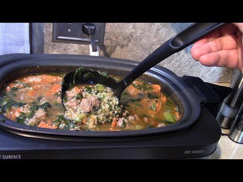 Italian Wedding Soup in Cosori Multicooker or Stovetop