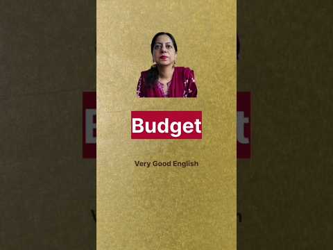 What is mean of Budget || Budget Spelling || #shorts