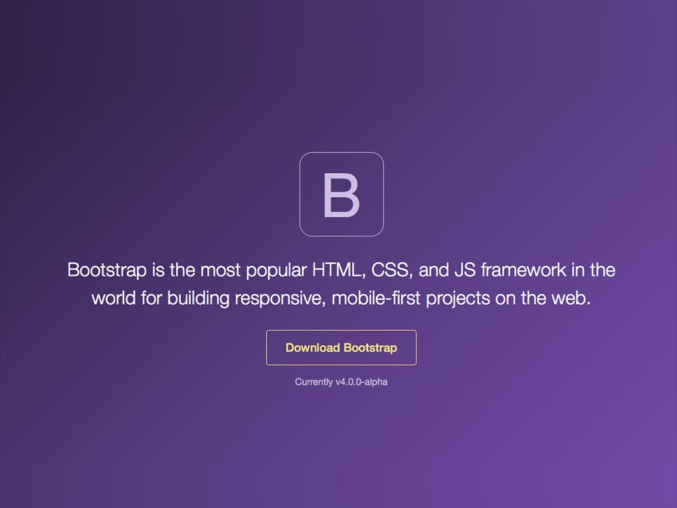 Bootstrap 4 Tutorial