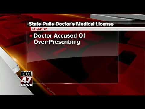 Jackson doctor has license suspended for overprescribing addictive drugs