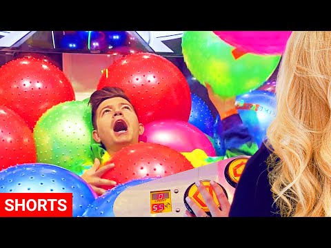 Preston got stuck in a claw machine...
