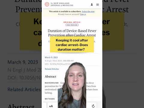 ♥️ Keeping it cool after cardiac arrest