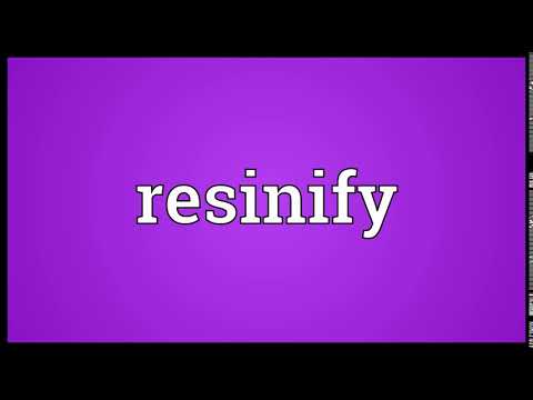 Resinify Meaning | Wordogram