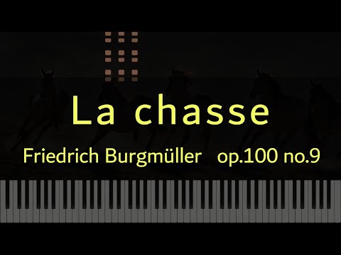 La chasse - Burgmüller Op.100 No.9 (Piano Tutorial)
