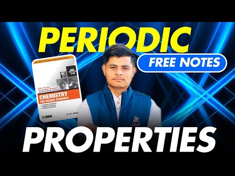 Periodic Properties | Handwritten Notes for BSc Chemistry 1st Semester | Free PDF