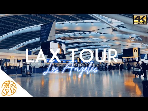 LAX Airport Tour   Los Angeles Airport California 4k From Check-In to Takeoff