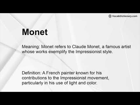 Monet Meaning