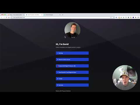 How To Make A Bio Link Tree Menu with Notion and Popsy #notion #popsy