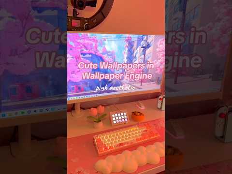 Cute Wallpapers in Wallpaper Engine | pink aesthetic wallpapers #wallpaperengine #pcwallpaper #pink