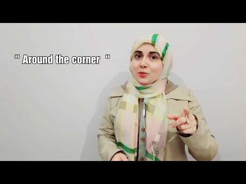 ( Just ) around the corner . #idiom