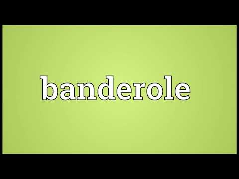 Banderole Meaning