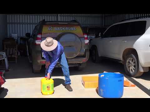 How to prepare your cattle backrub for buffalo fly control