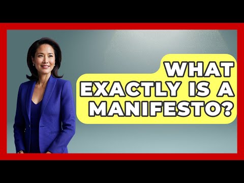 What Exactly Is A Manifesto? - Fictional Journeys