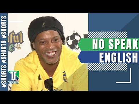 The FUNNY way Ronaldinho ANSWERED to a question in ENGLISH #Shorts
