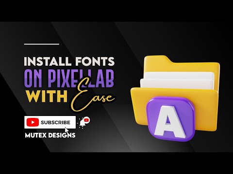 TYPEFACE & FONT INSTALLATION ON PIXELLAB (+ ICON DOWNLOAD)