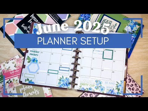 June 2025 Planner Setup [Decorating the WHOLE month at once!]