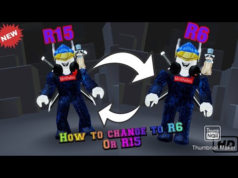 How to change to R6 or R15 in roblox mobile