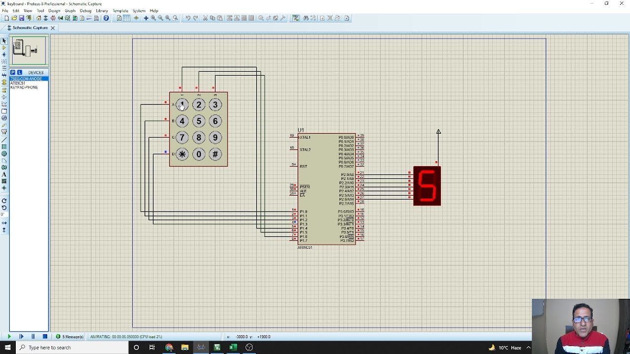 Keypad Interfacing with Microcontroller using Embedded C