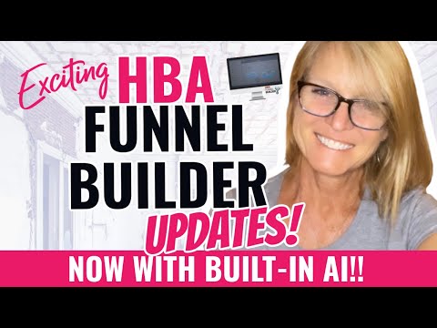 HBA Funnel Builder Updates - Now With Built In AI (Artificial Intelligence) | Home Business Academy