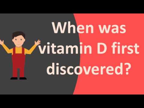 When was vitamin D first discovered ?