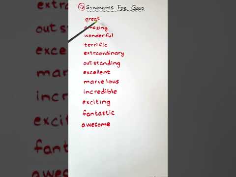 synonyms for good
