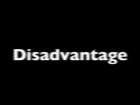 How to pronounce Disadvantage