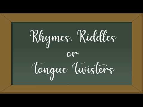 Rhymes Riddles or Tongue Twisters Peter Piper
