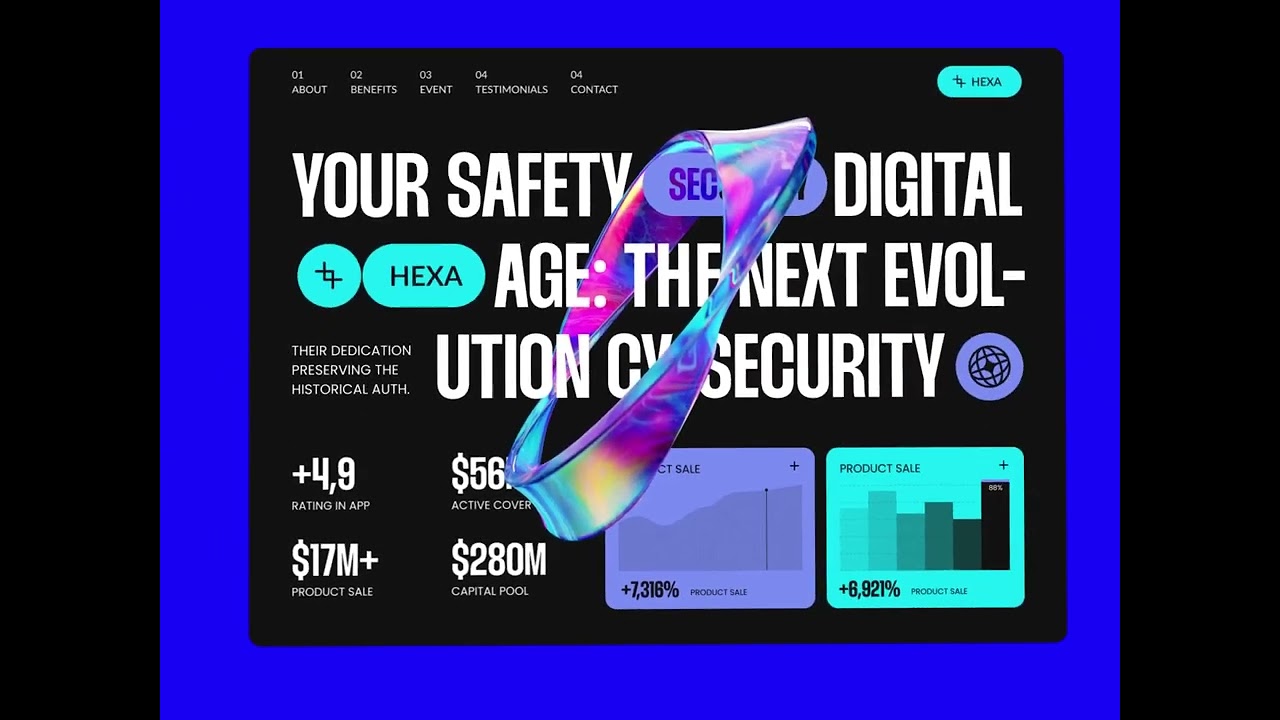 Design Inspiration: HEXA Event Landing Page Animated Version by Arif Mahmud
