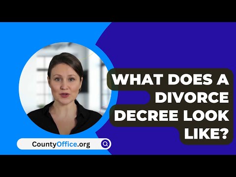 What Does A Divorce Decree Look Like? - CountyOffice.org