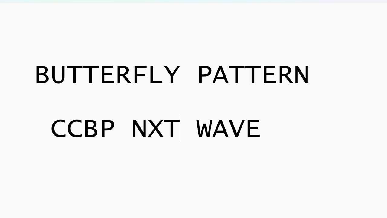 Butterfly Pattern code IN PYTHON |PYTHON #ccbp #butterfly