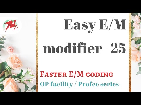 E&M coding explained - E/M modifier 25 with example for beginners