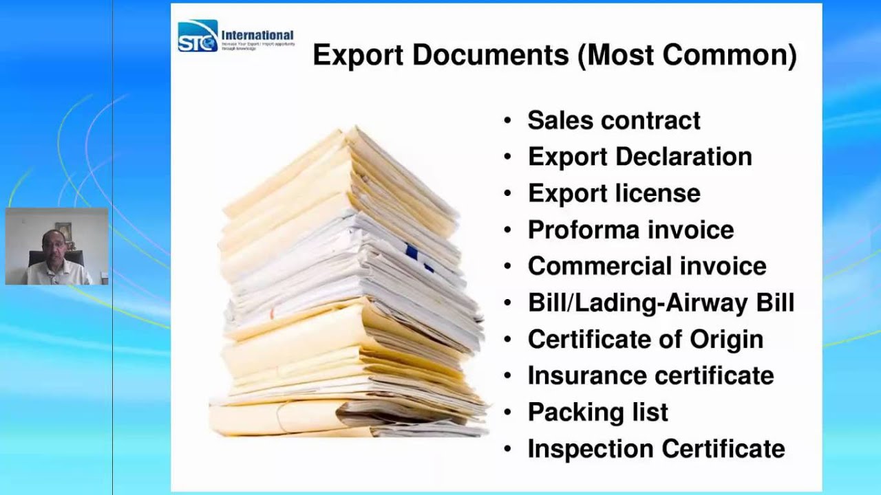 Export Documents (Most Common)