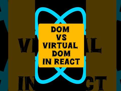 DOM Vs Virtual DOM in React Js Easy explanation in short @codefamily #reactjs #reactinterview