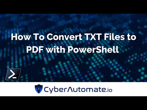 50 How to Convert TXT Files to PDF in Bulk with PowerShell