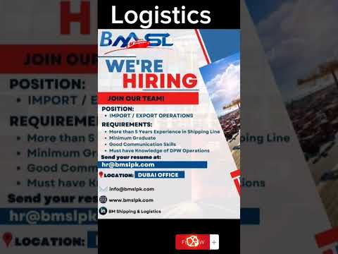 Logistics jobs in Dubai | Jobs in Dubai