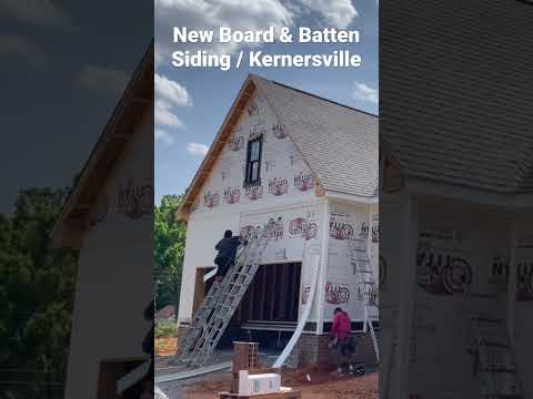 Board And Batten Vinyl Siding | New Construction Kernersville #siding #boardandbatten #kernersville