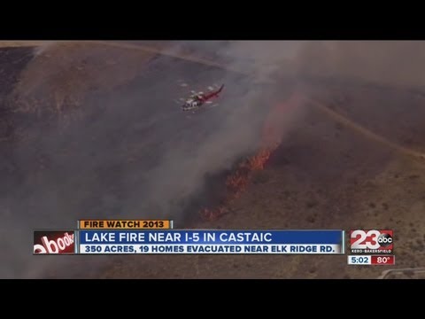 Lake Fire burns in Castaic