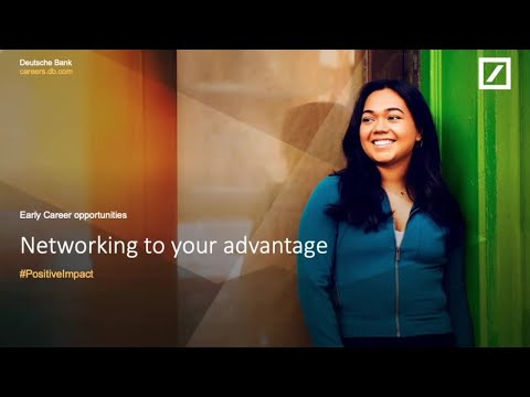Early Careers Skills Series: Networking to your advantage