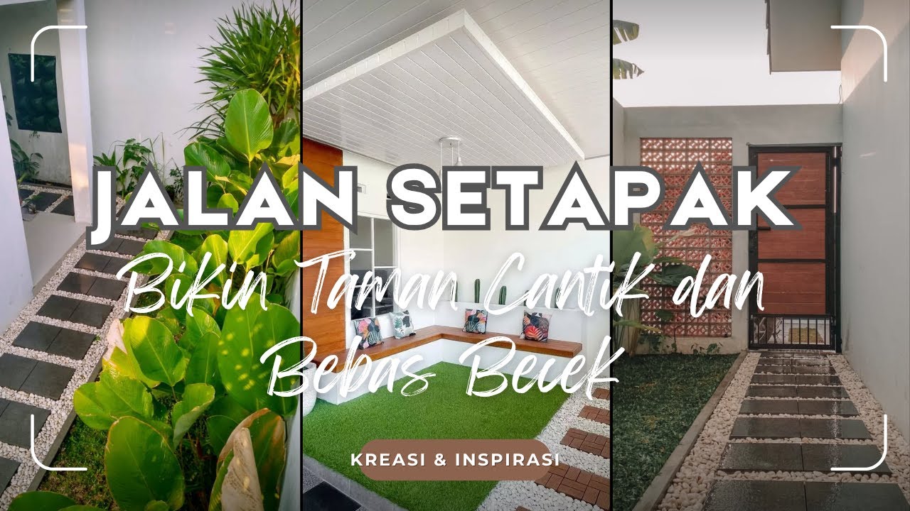 IDE Desain JALAN SETAPAK TAMAN Aesthetic | Solusi Halaman Cantik ANTI BECEK dengan STEPPING STONES!