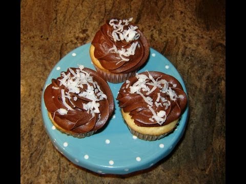 Coconut Chocolate Cupcakes by Diane Lovetobake