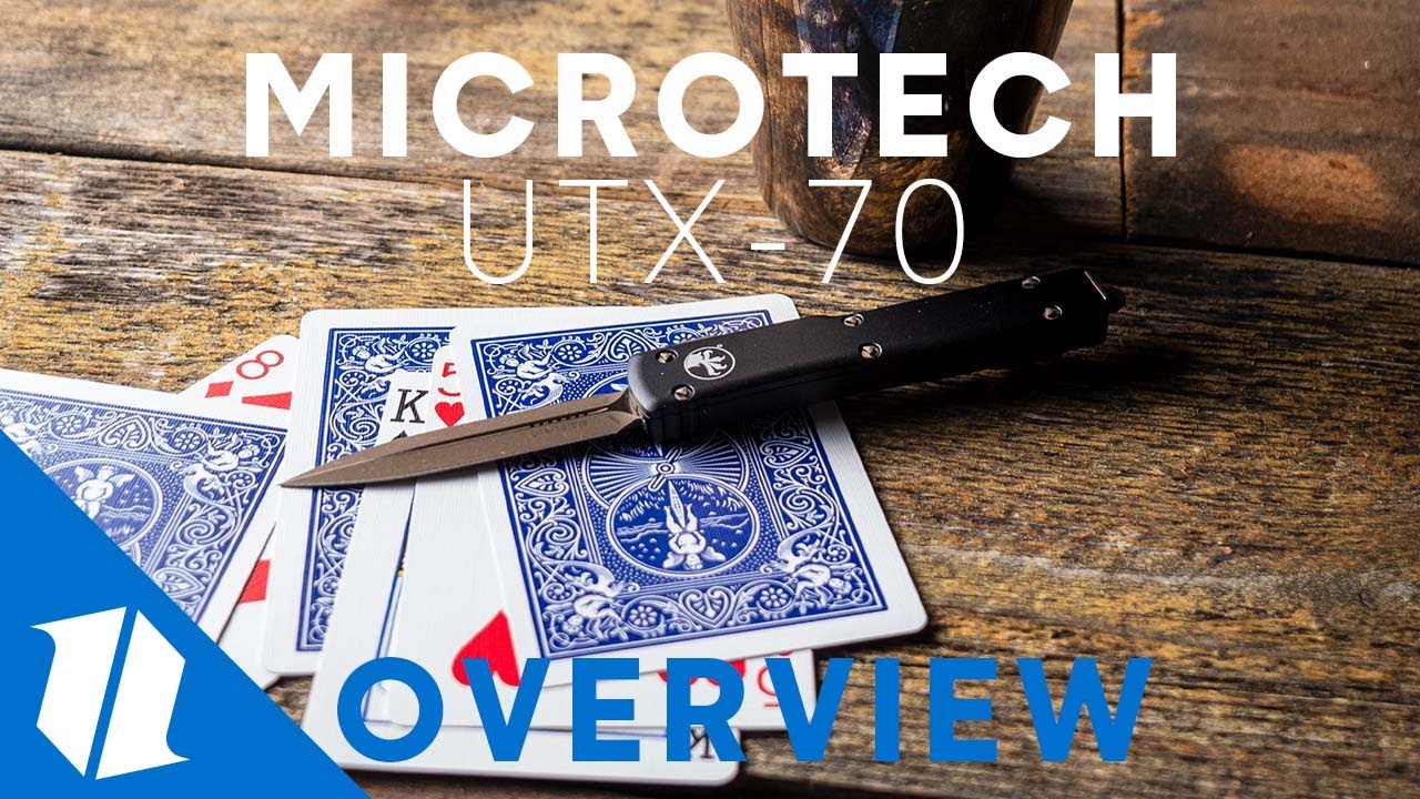 Microtech UTX-70 S/E OTF Automatic Knife (2.4" Satin) 148-4 - Blade HQ