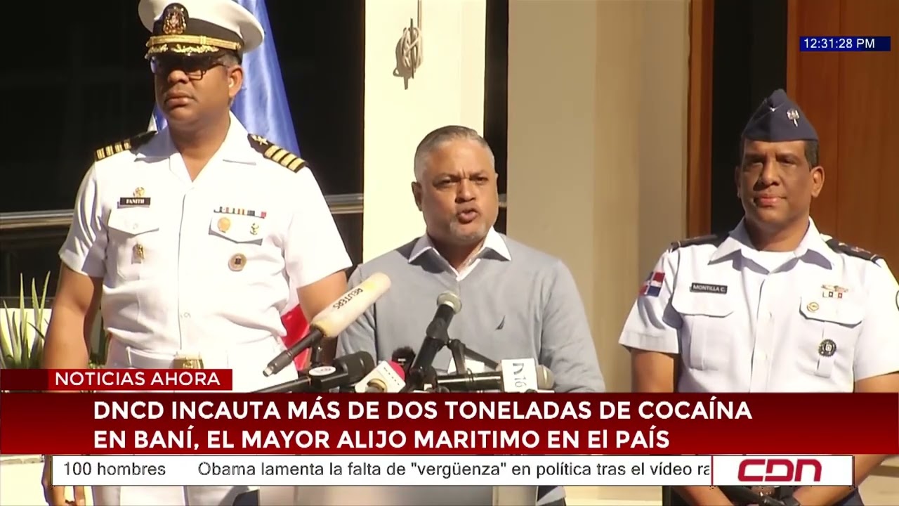 DNCD seizes more than two tons of cocaine in Baní, the largest maritime haul in the country