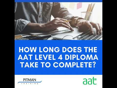 How long does the AAT Level 4 Diploma take to complete?