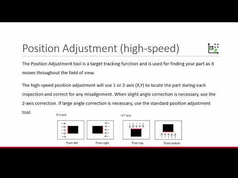 IV3 Vision Sensor Support | Tools | High-Speed Position Adjustment