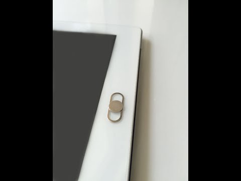 Unitedtime Webcam Cover Silver Metal Magnet Slider