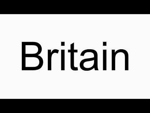How to pronounce Britain