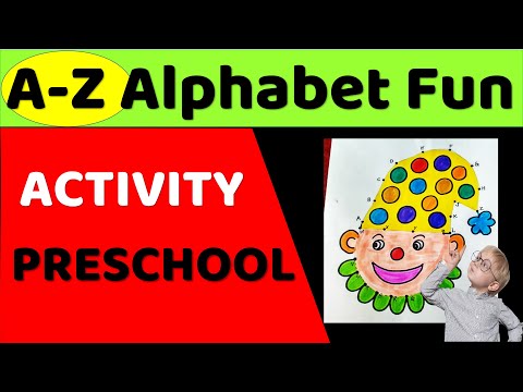 Preschool/ Nursery ENGLISH Fun Activity l DIY worksheets for Nursery l Alphabet Fun