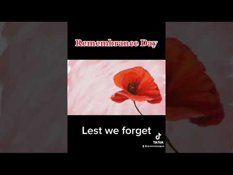 Remembrance Day 2021 | Lest we forget | Veterans Day | Tiktok art