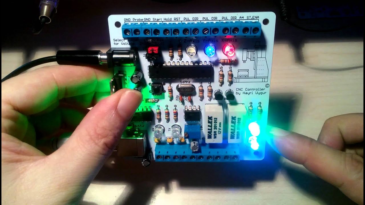 CNC Controller PCB for Grbl and Universal G-Code Sender and other Software
