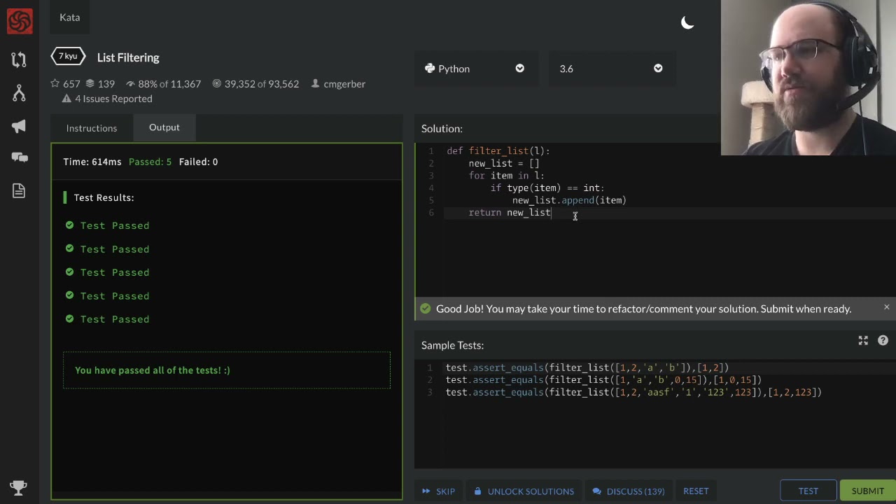 List Filtering  - Worked Solution(s) - Codewars Kata - Python